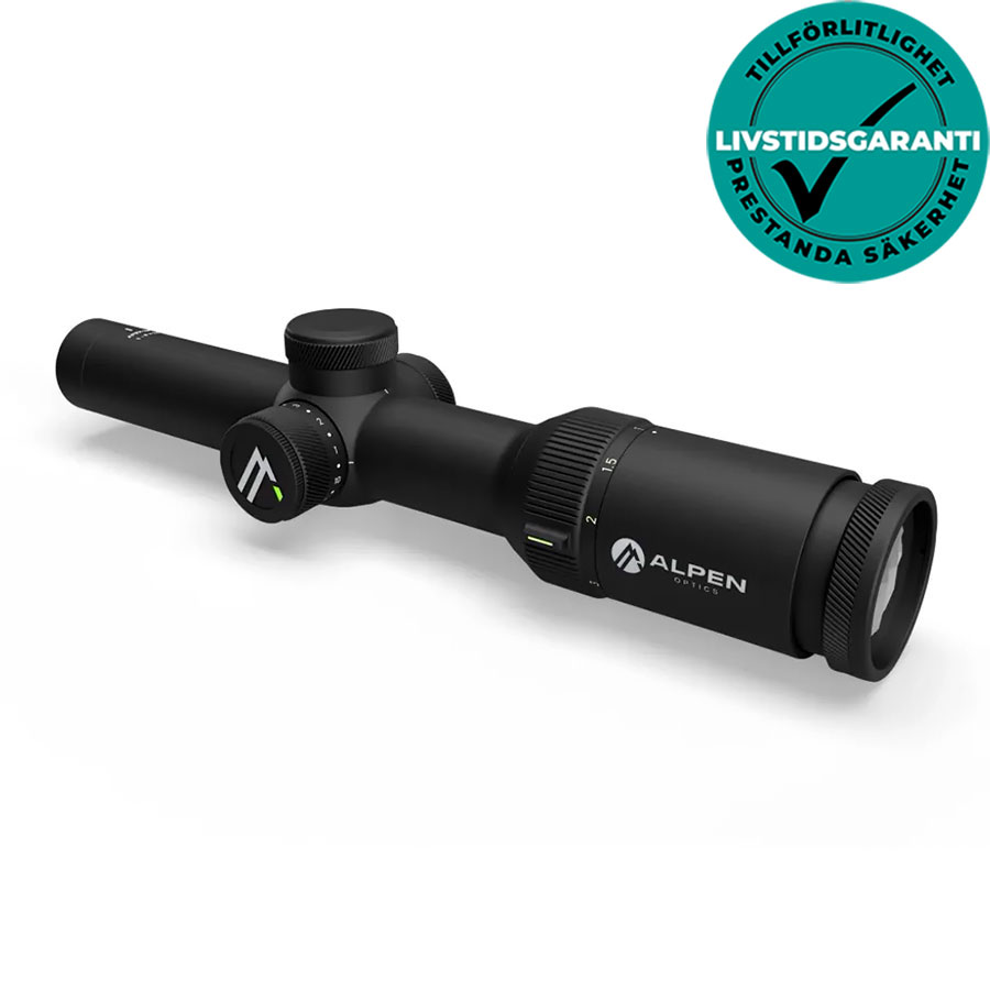 Alpen APEX XP Rifle Scope 1-6x24 Belyst Duplex - Bearplayshop.se