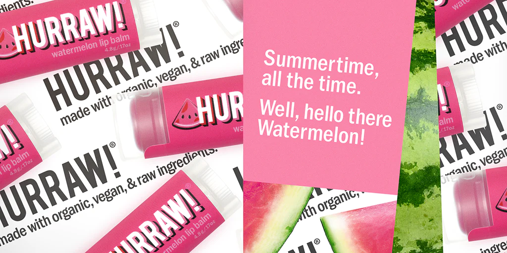 HURRAW! Watermelon Lip Balm - GreenSpirit.no
