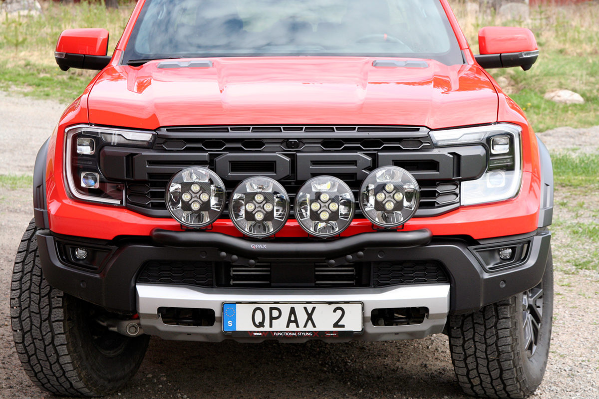 Q-LIGHT Ford Ranger Raptor 23- extraljusfäste (extraljusbåge) för 4st ...