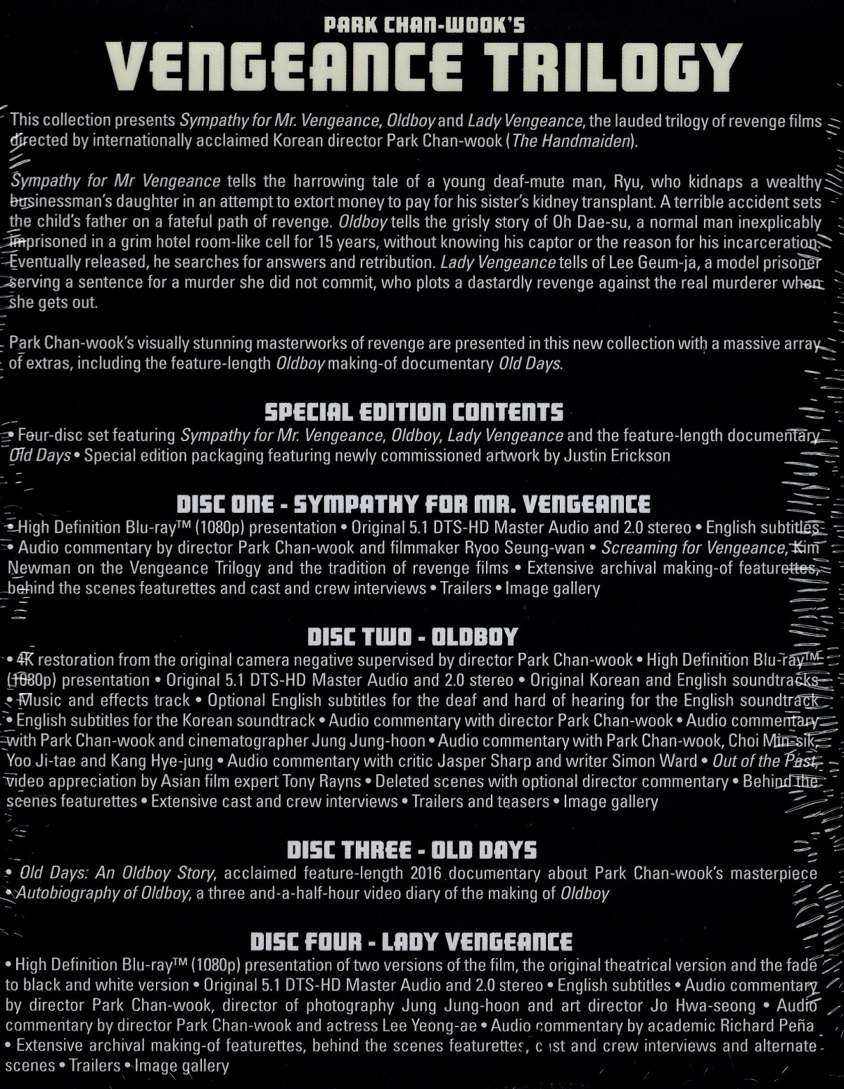 Vengeance Trilogy (ej svensk text) (Blu-ray) - Kvarnvideo.se