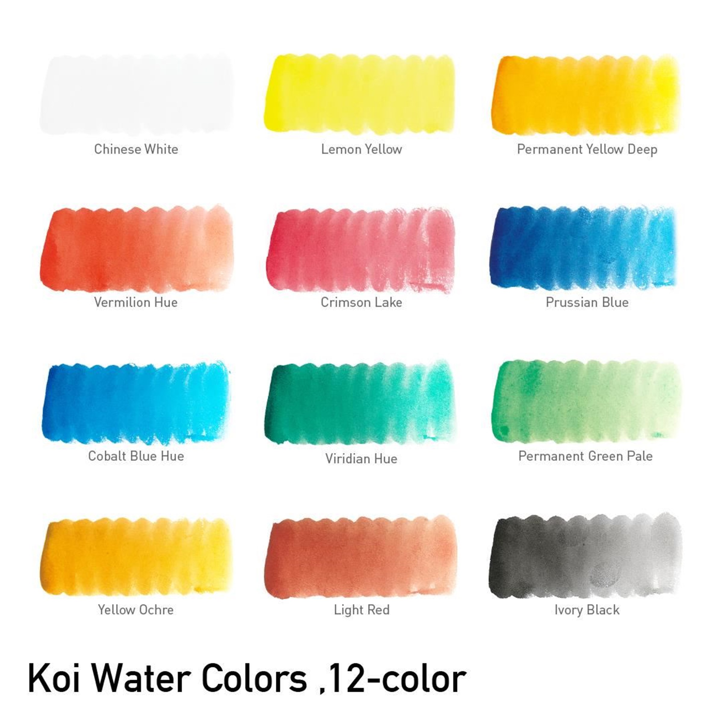 Koi Water Colors Sketch Box 12 Set - Metalimo i Malmö AB