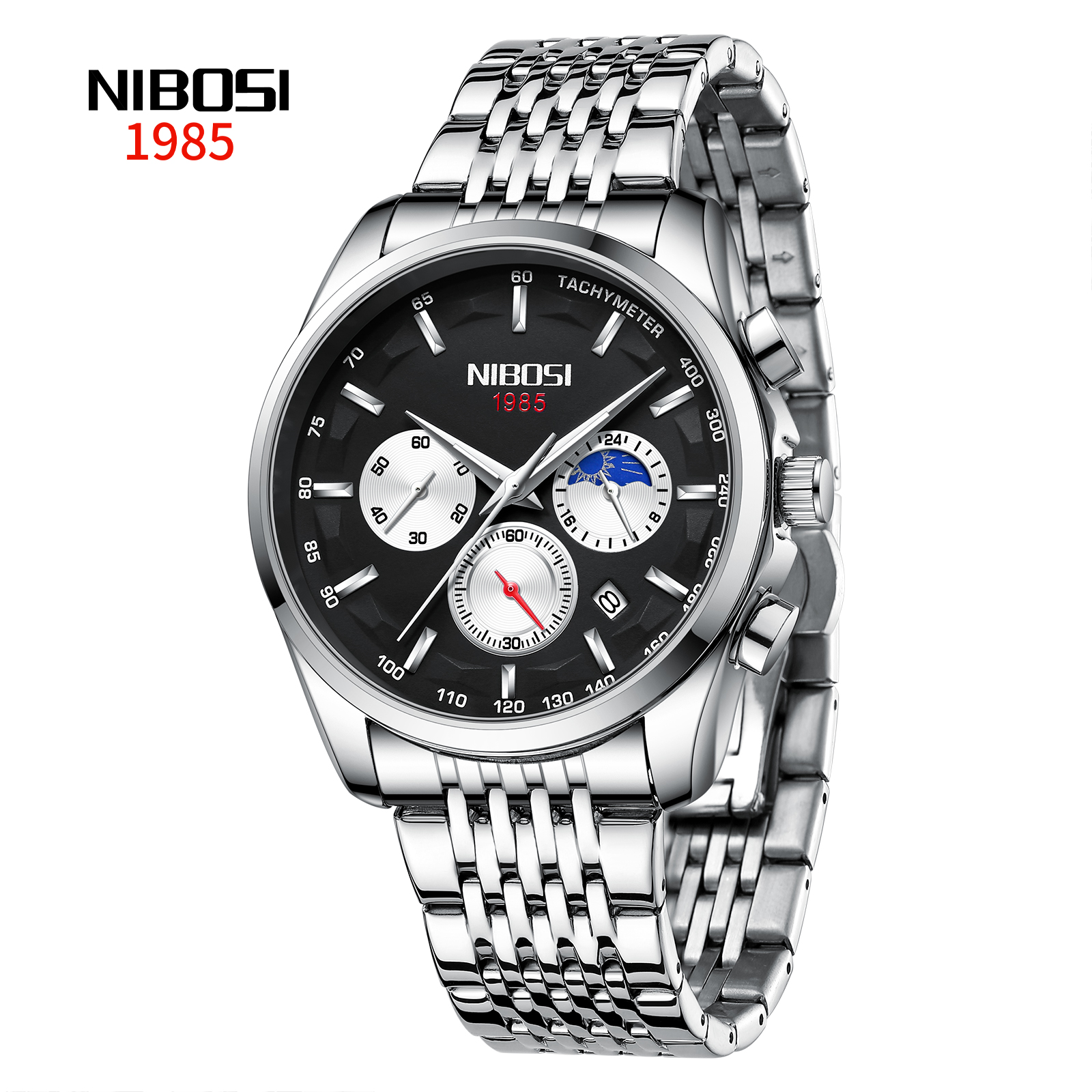Nibosi Kinetic Silver Black