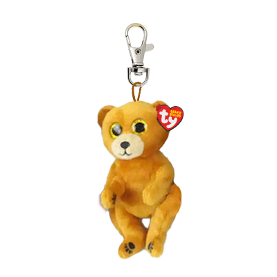 TY Beanie Bellies - DUNCAN brown bear clip - Robbis Hobby Shop