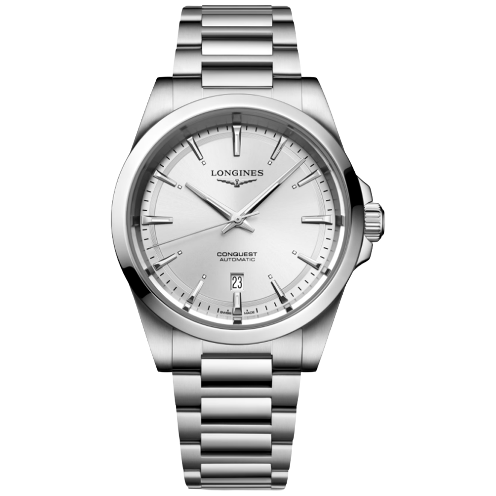 Longines Conquest silver 41 - Erikson Urhandel