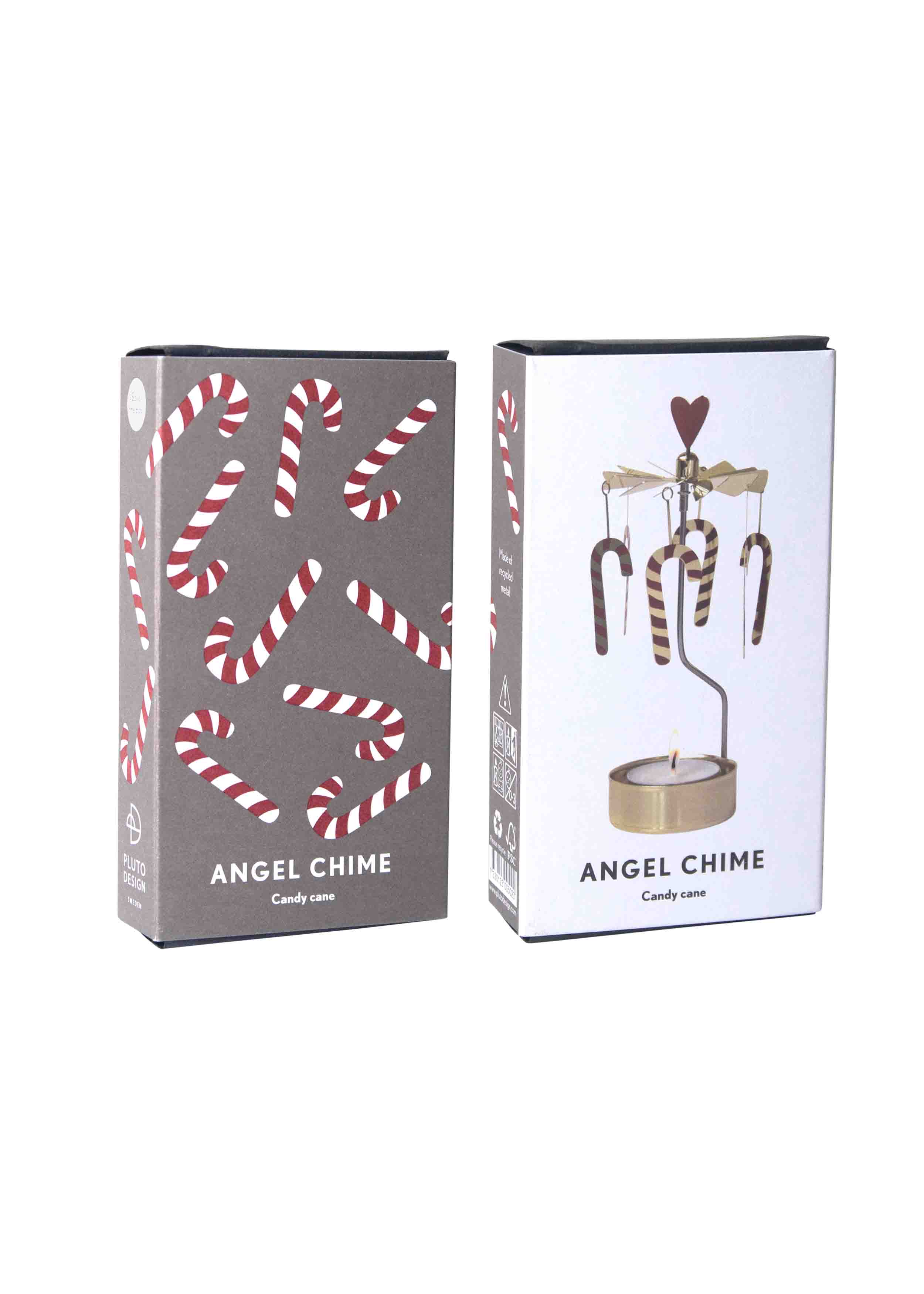 ANGEL CHIME CANDY CANE - Pluto Design Private customer