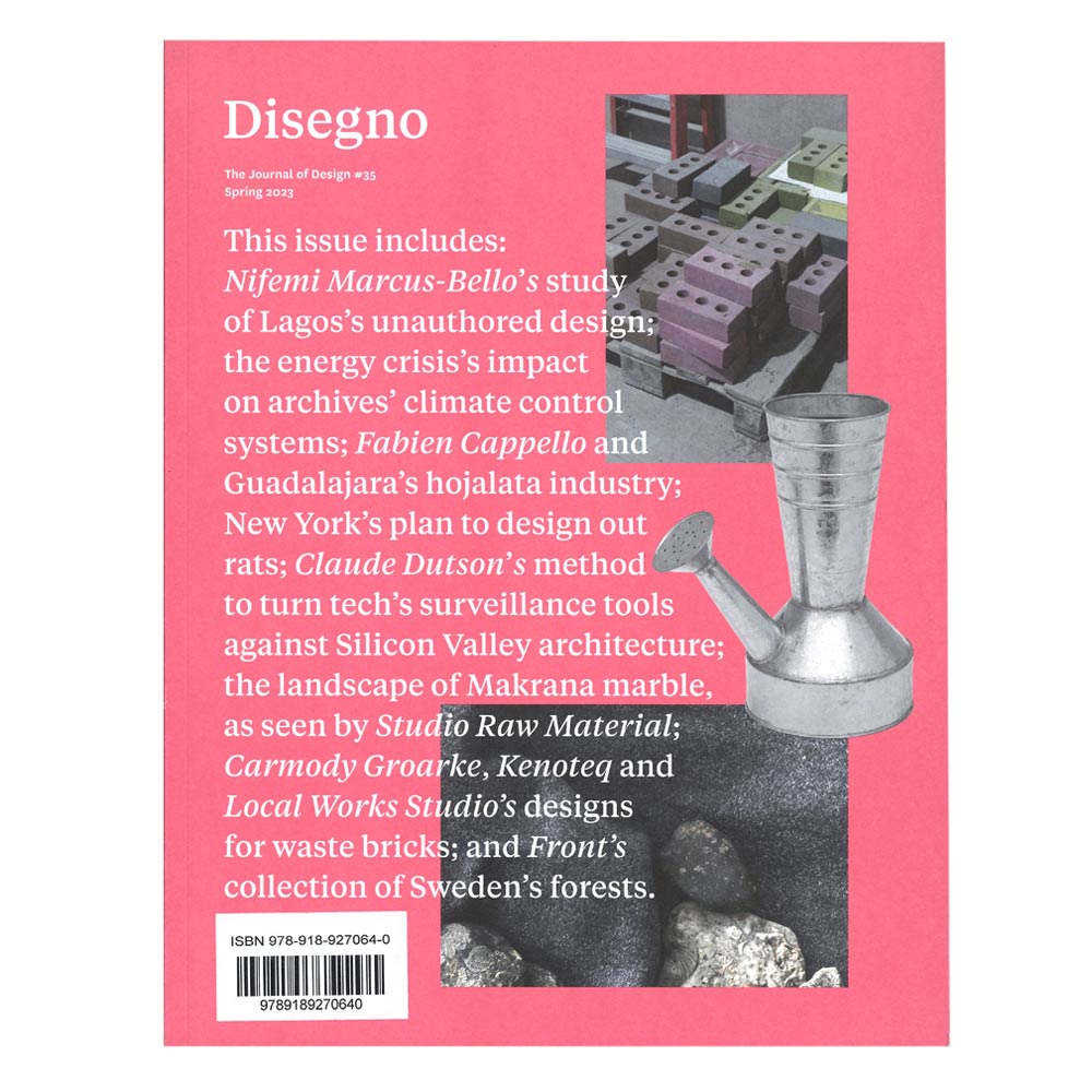 Disegno: The Quarterly Journal of Design #35 - Konst/ig Books