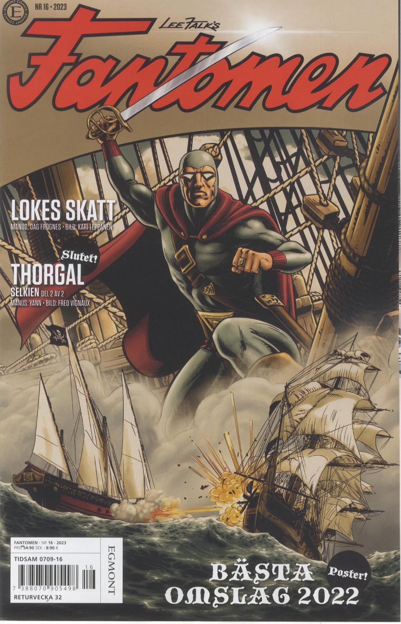 Fantomen 2023 nr 16, Bästa omslag 2022, Thorgal Selkien del 2 av 2 ...