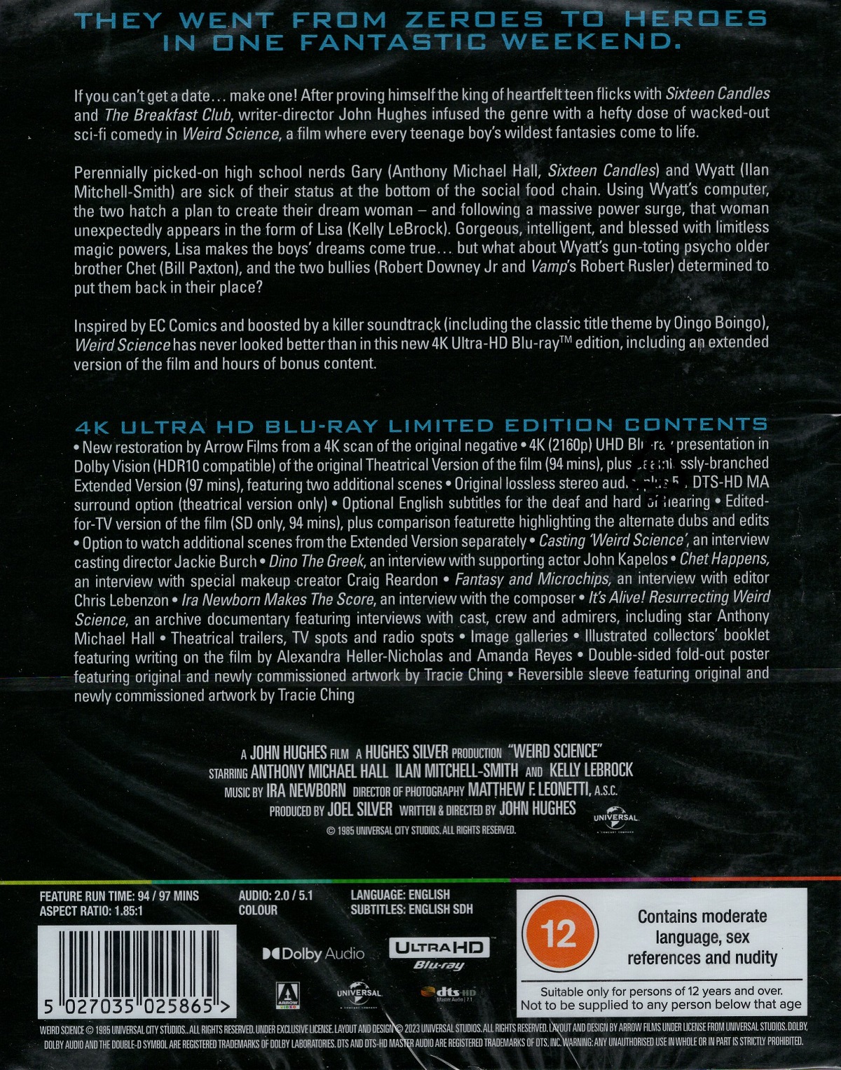 Weird Science (Limited Edition) (ej svensk text) (4K Ultra HD ...