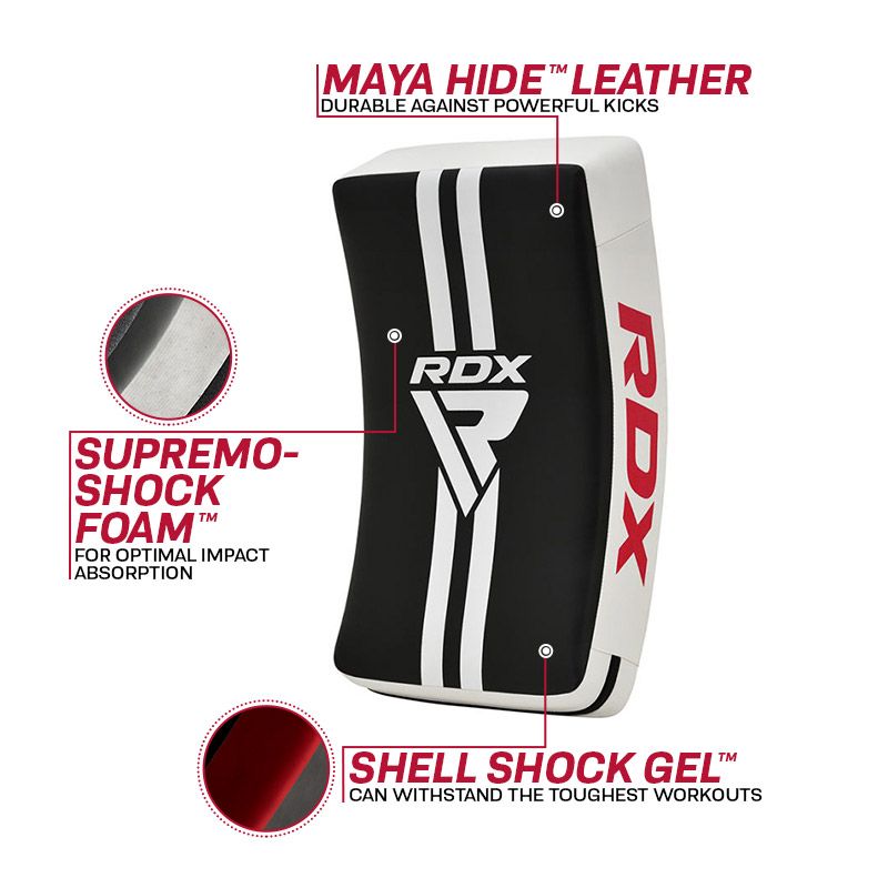 NICOPIASPORT - RDX T1 Kurvad KICK SHIELD Svart/Vit