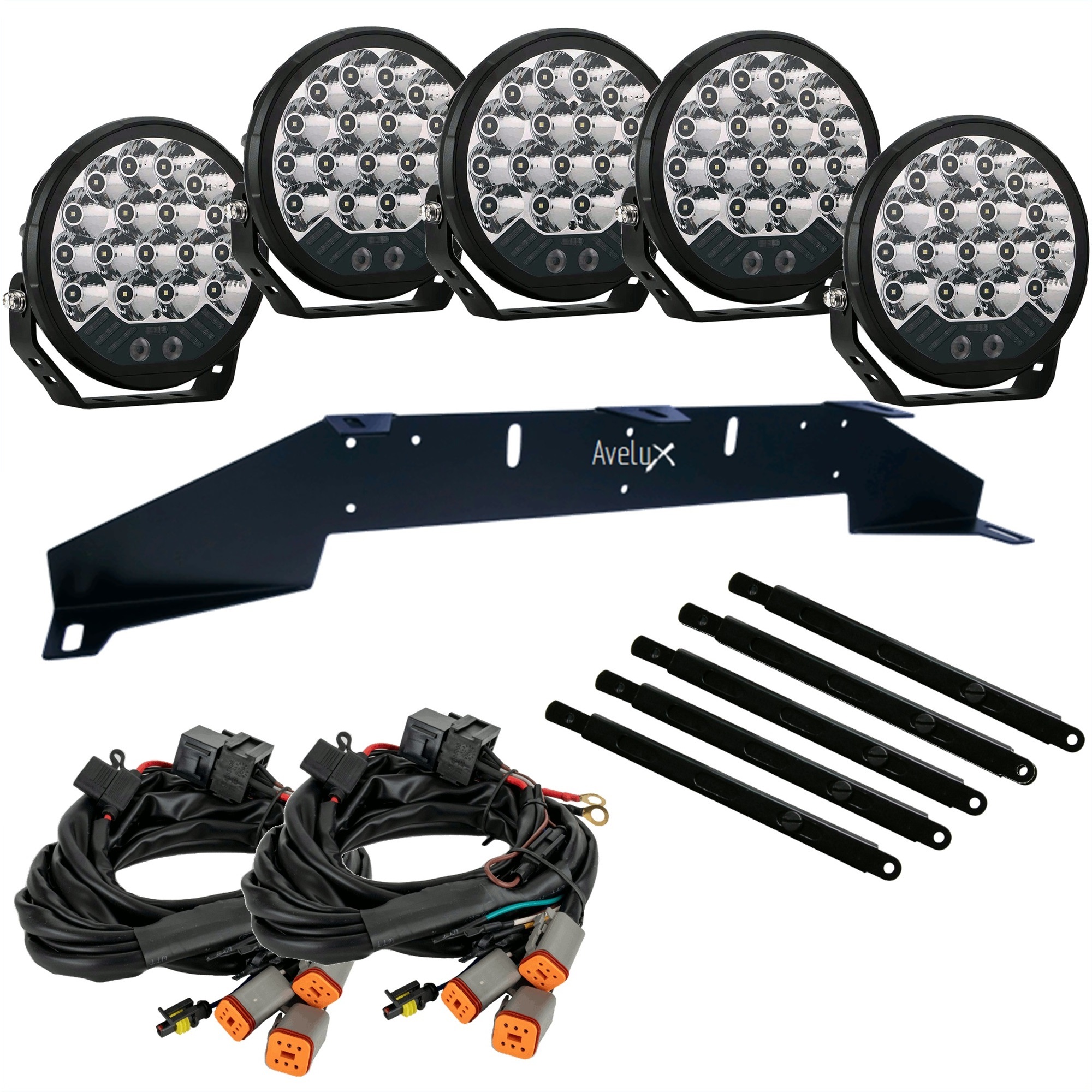 V-Sight Roadking R65 LED Driving Lights 9 E-marked | 5-pack ...