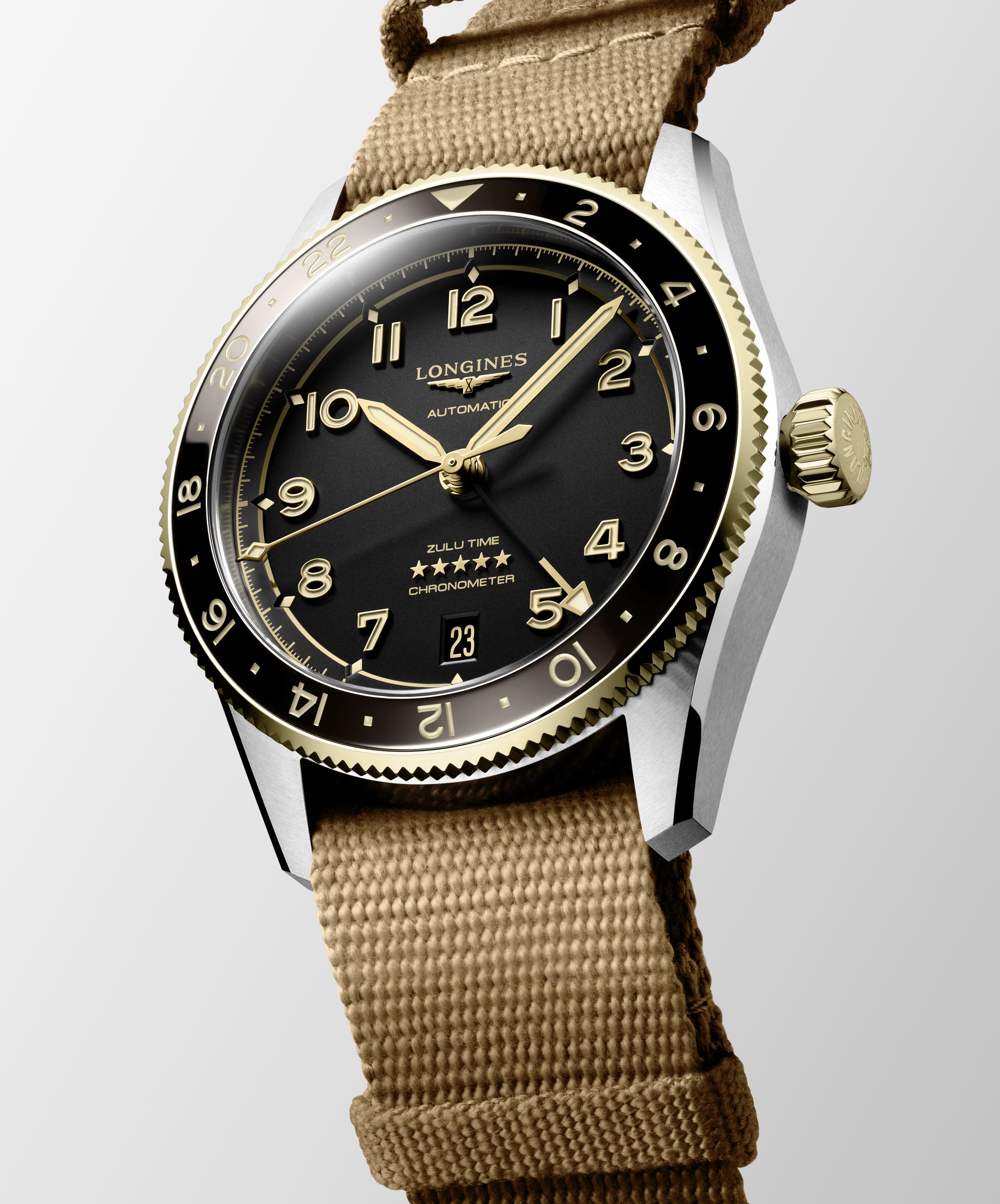 Longines Spirit Zulu Time 39 antracit - Erikson Urhandel