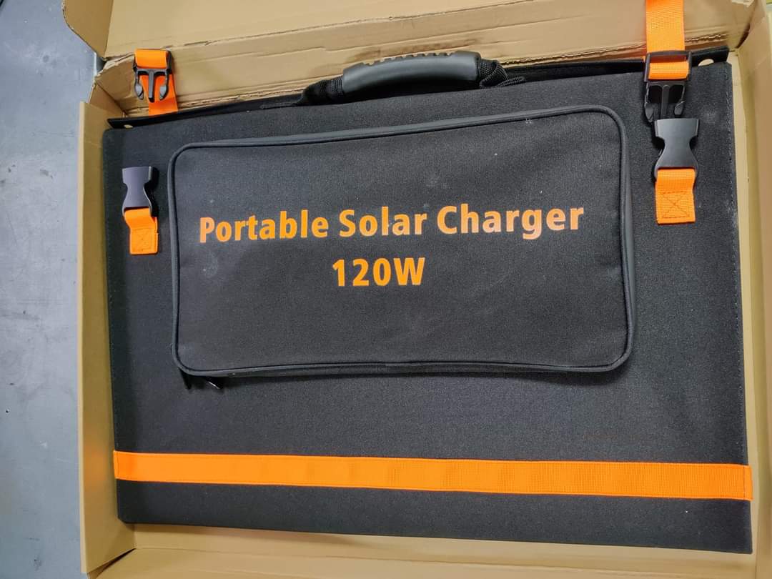 Solcell 120 watt för portabala batterier