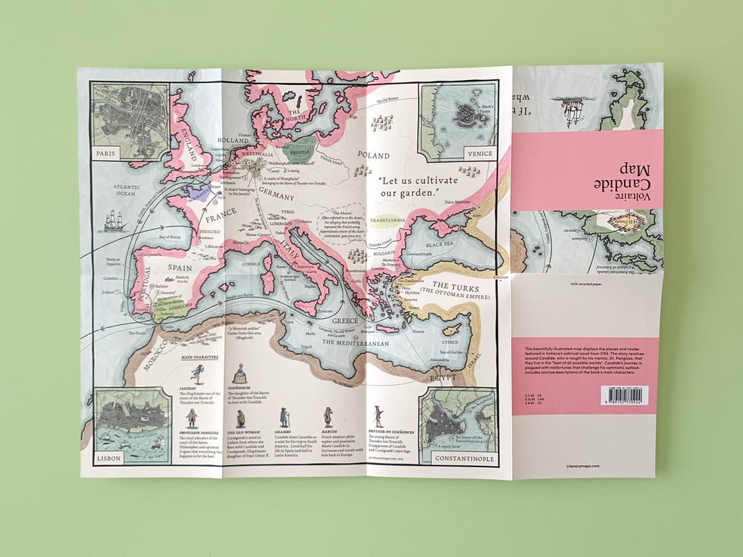 Literary Maps : Voltaire Candide - Litterär karta för din läsning ...