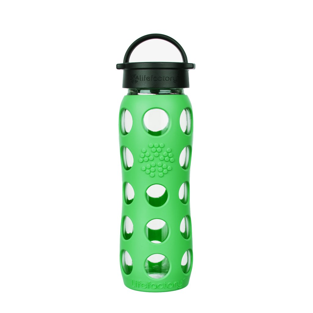 Lifefactory vattenflaska glas med silikonhölje, 650 ml