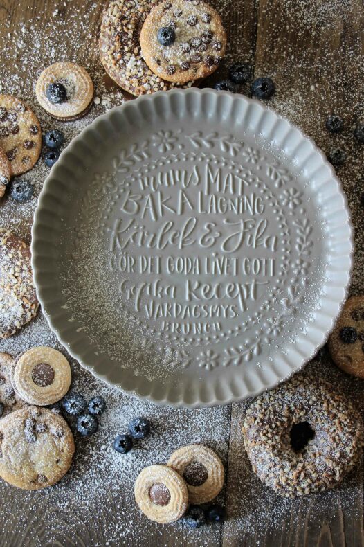 Pajform - Vit - Kärlek & Fika - Majas Cottage - VitVitareVitast