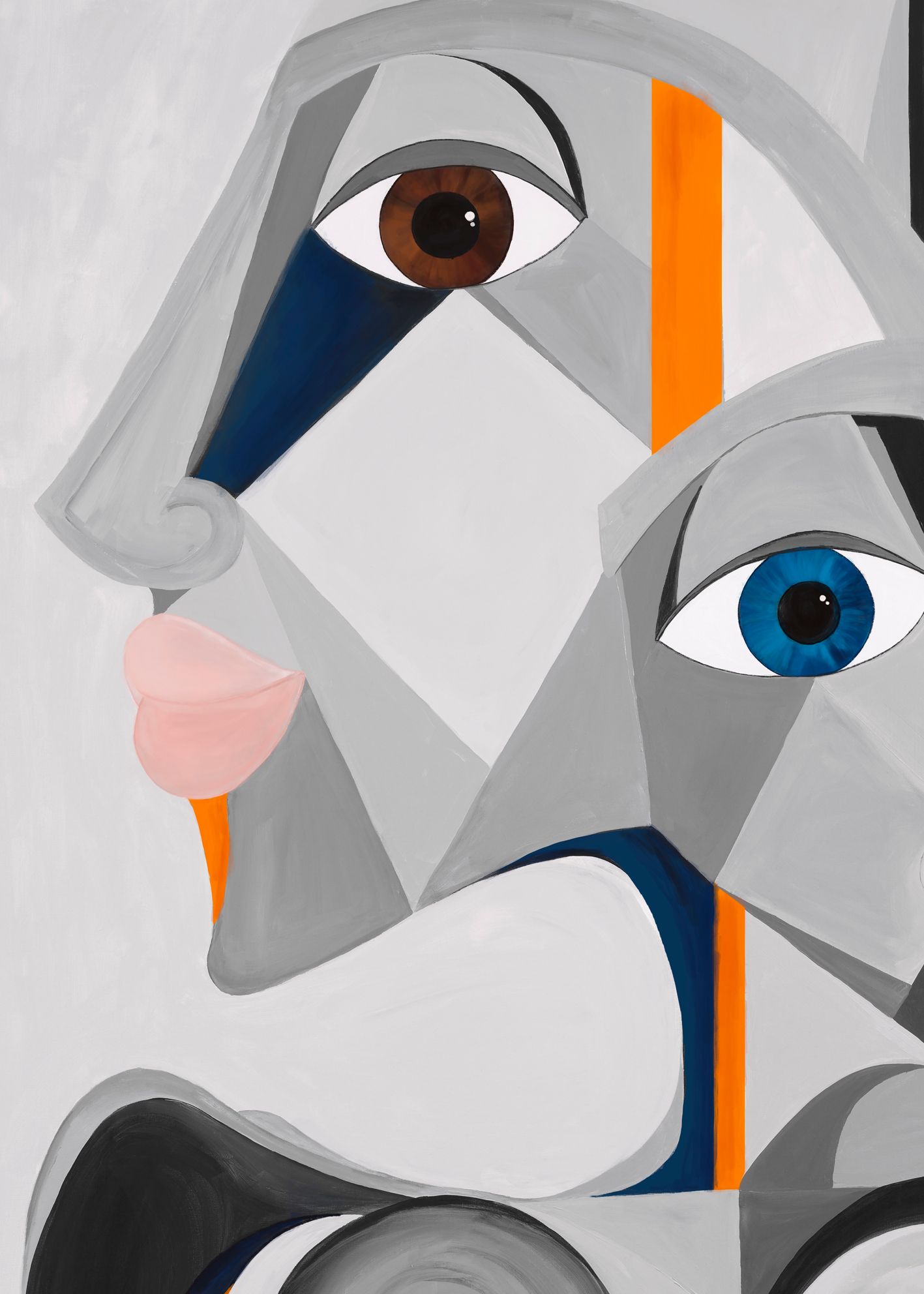 Lerretsbilde - Abstract Face Balance - | Canvasbutik.no