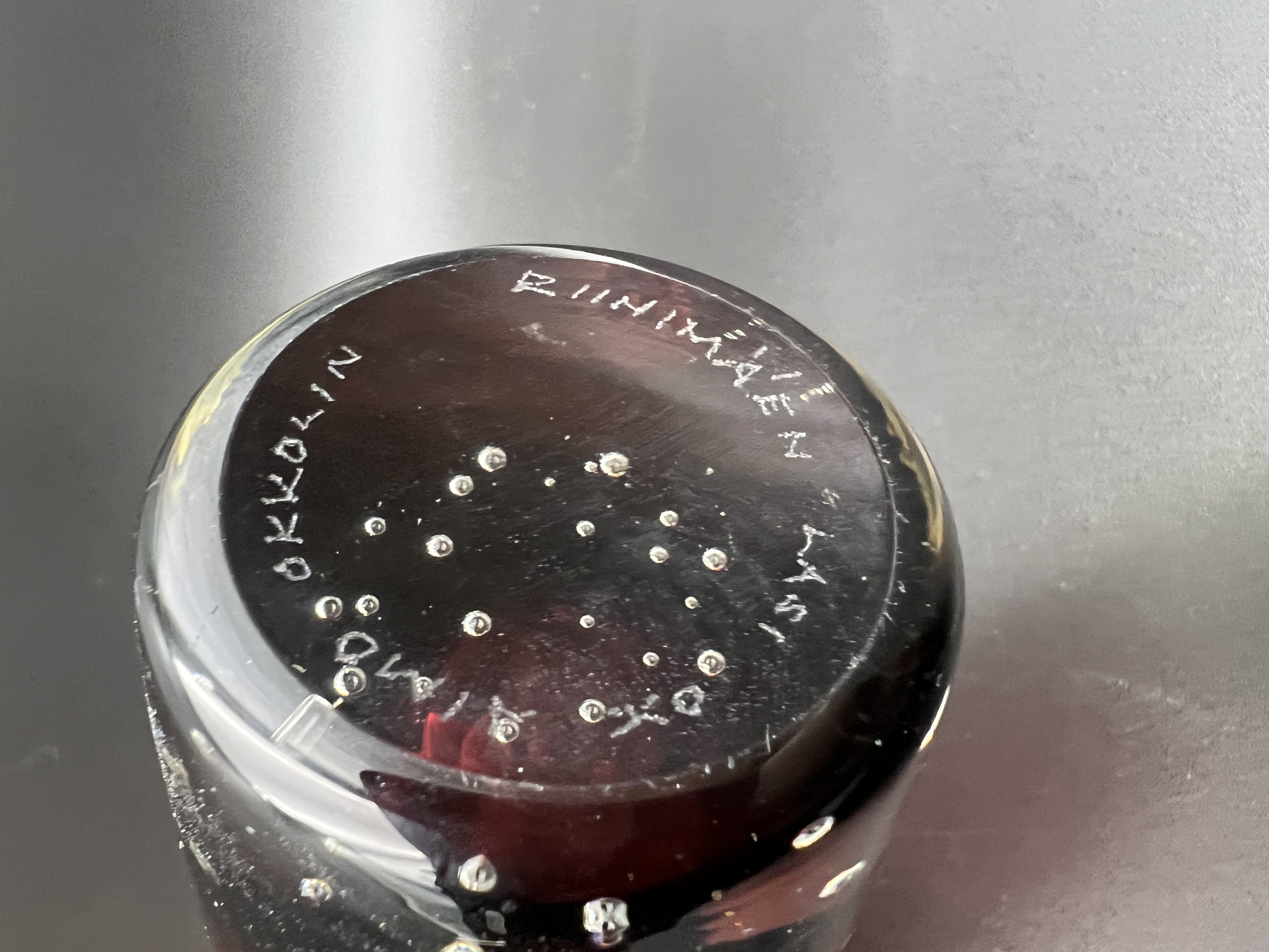 Riihimäen lasi Aimo Okkolin vas - Scandinavianretrodesign