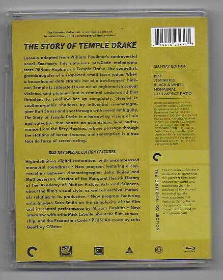beyonder2000.se ~Serier & Samlarsaker~ - Story of Temple Drake Blu-ray ...