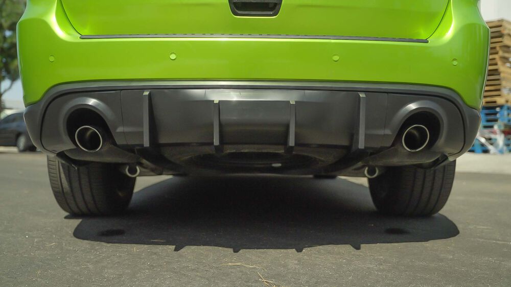 2021 SRT HELLCAT Style Rear Bumper + Diffuser (DURANGO 14-22) - C-Parts ...