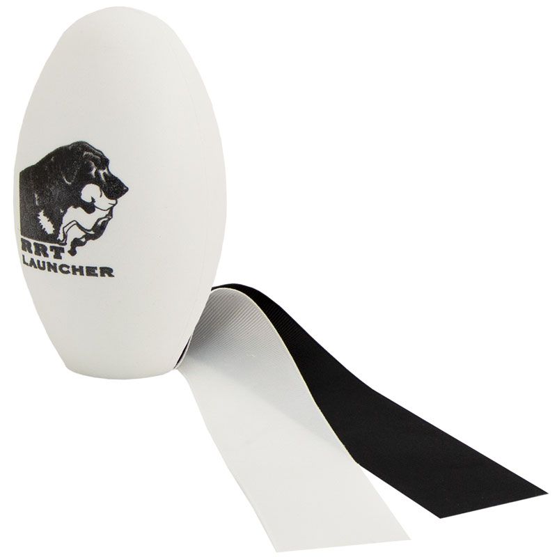 RRT ägg dummy till apportkastare, VIT med streamers - Dummies.SE