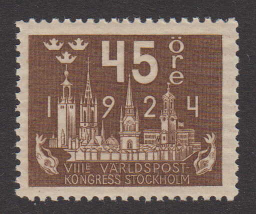 F 204, 45 öre Världspostkongressen ** - FACITstamps