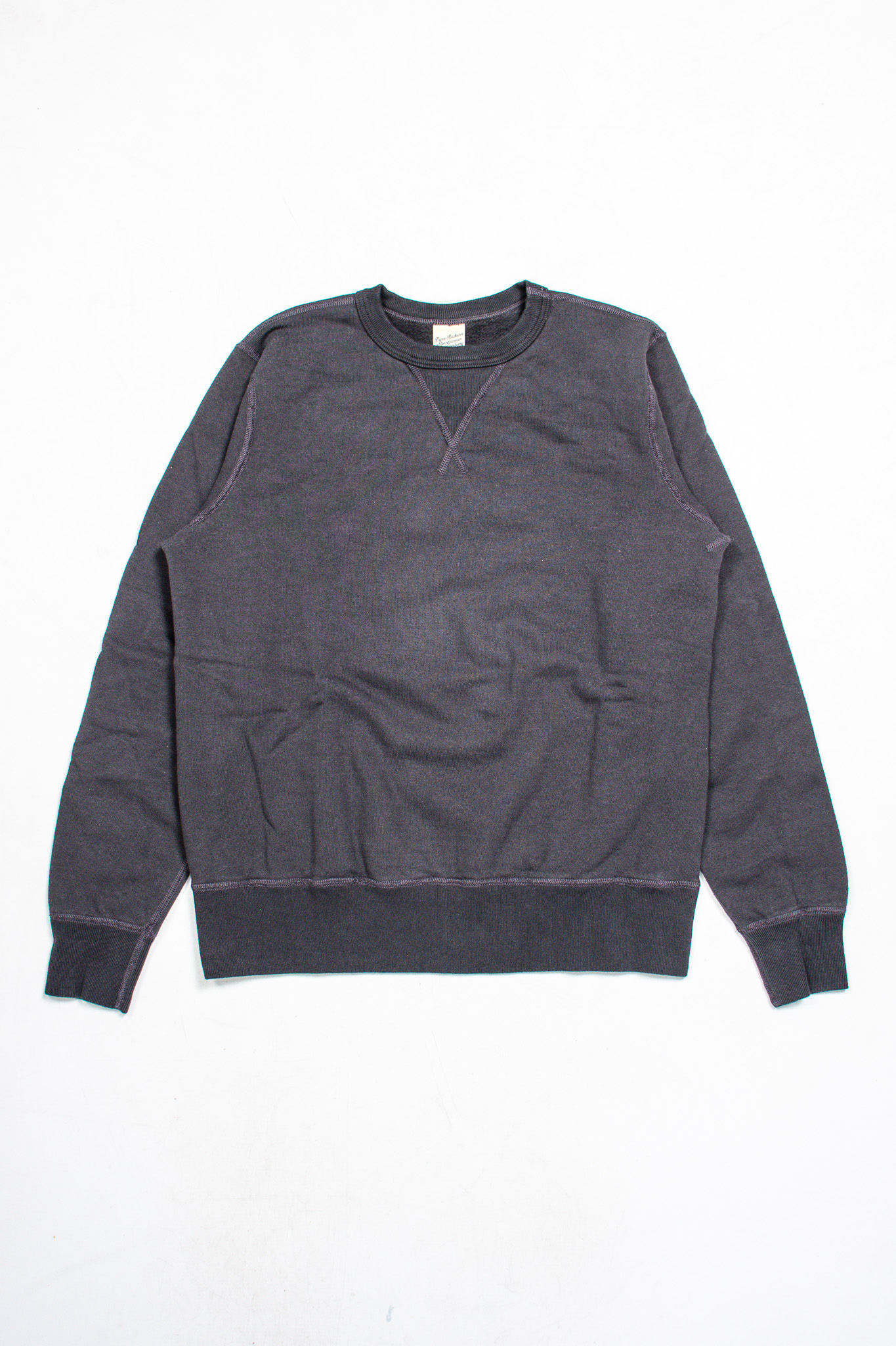 Buzz Rickson's - Loopwheeled Plain Sweatshirt Black - Göteborg Manufaktur