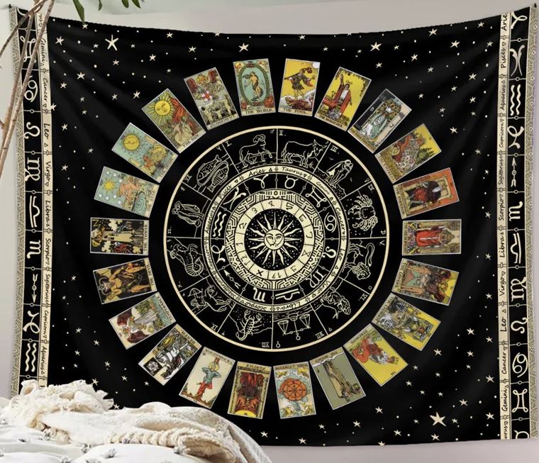 Stengarden.com - Mini Altarduk / Väggbonad - Tarot Mandala