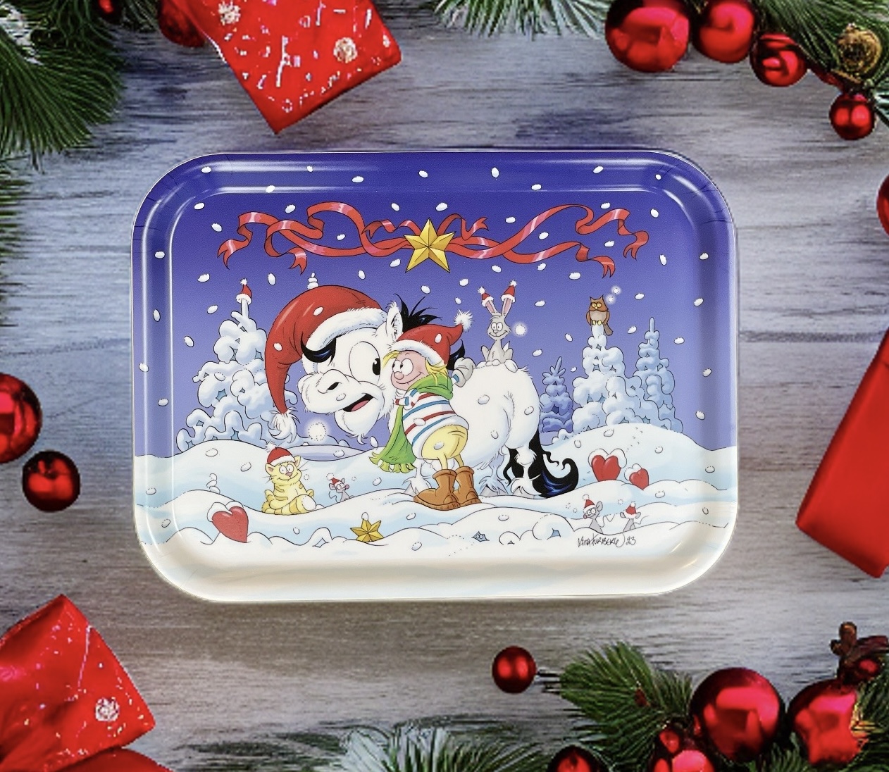 Hästen Mulle Bricka 27x20 cm - JULKRAM - Nellispresenter