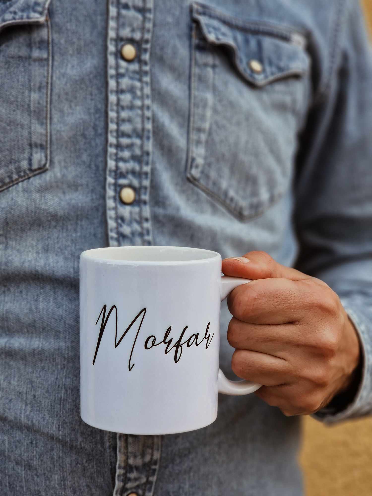 Mugg "Morfar" vit - Gamla stans kreativa