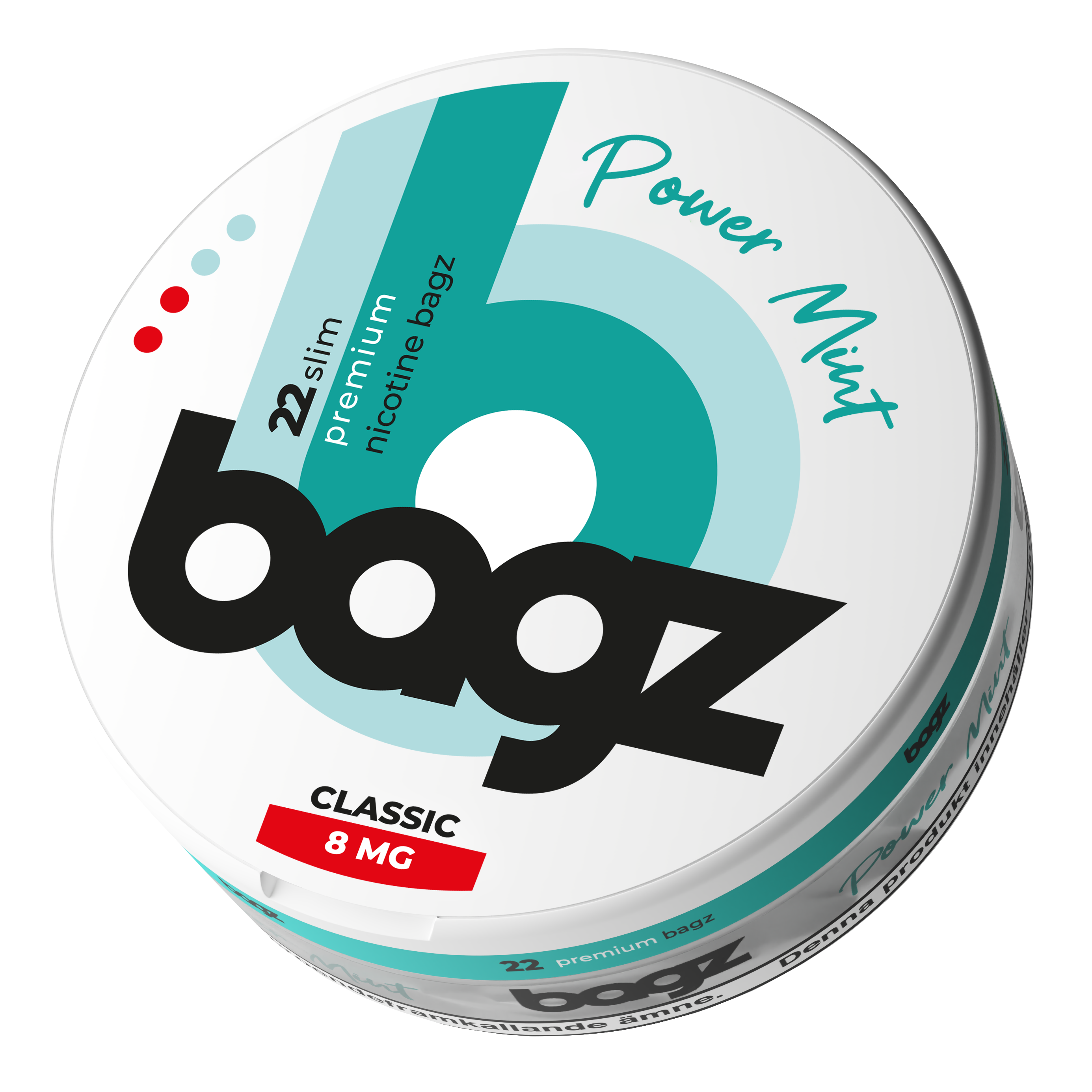 Bagz Power Mint 8 mg - FLAMECLUB SWEDEN AB