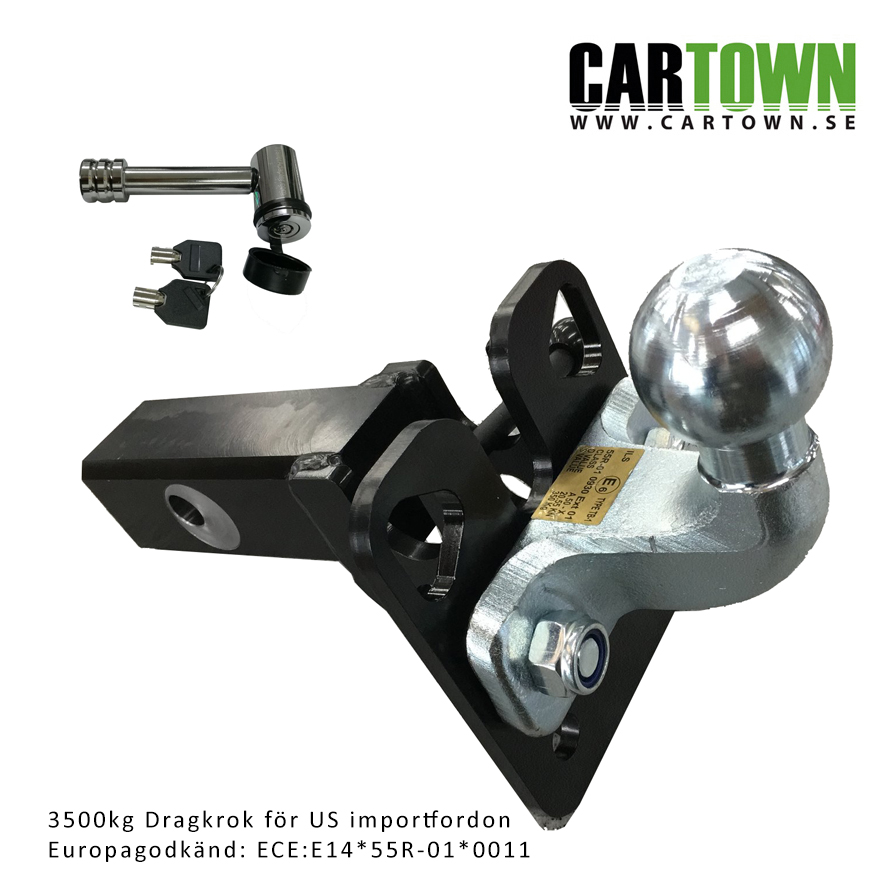 Dragkrok 3500kg Europagodkänd, avtagbar - Cartown Sverige AB