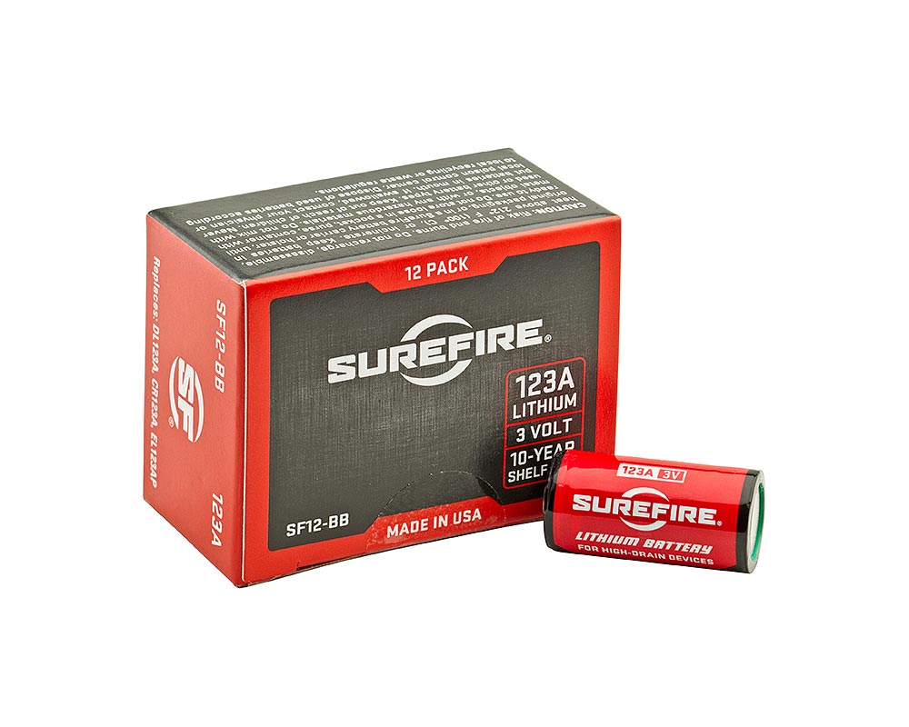 Surefire BOX MED 12 SF CR123A BATTERIER - Corax