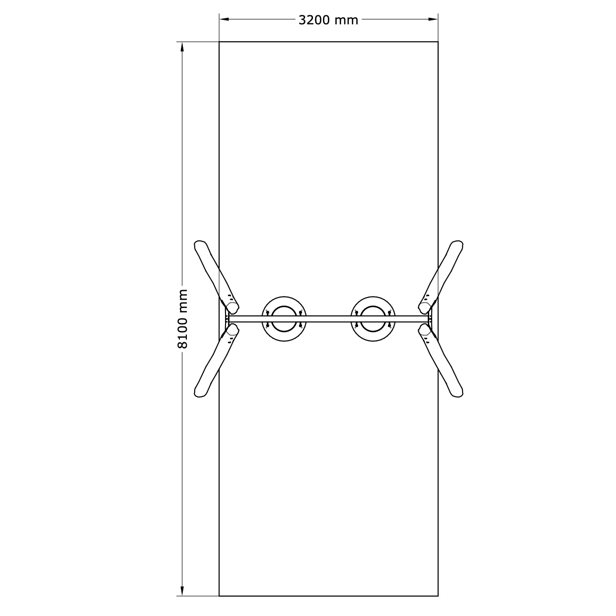 Robinia Gunga Stålöverliggare 1 Fack Två Däck - Svenska Naturlekplatser AB