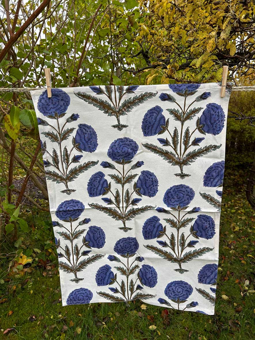 Vita Ranunkler - Kökshandduk