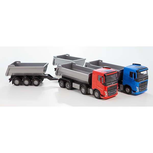 Emek Volvo FH Sndtruck and 3 axled trailer, blue - Robbis Hobby Shop