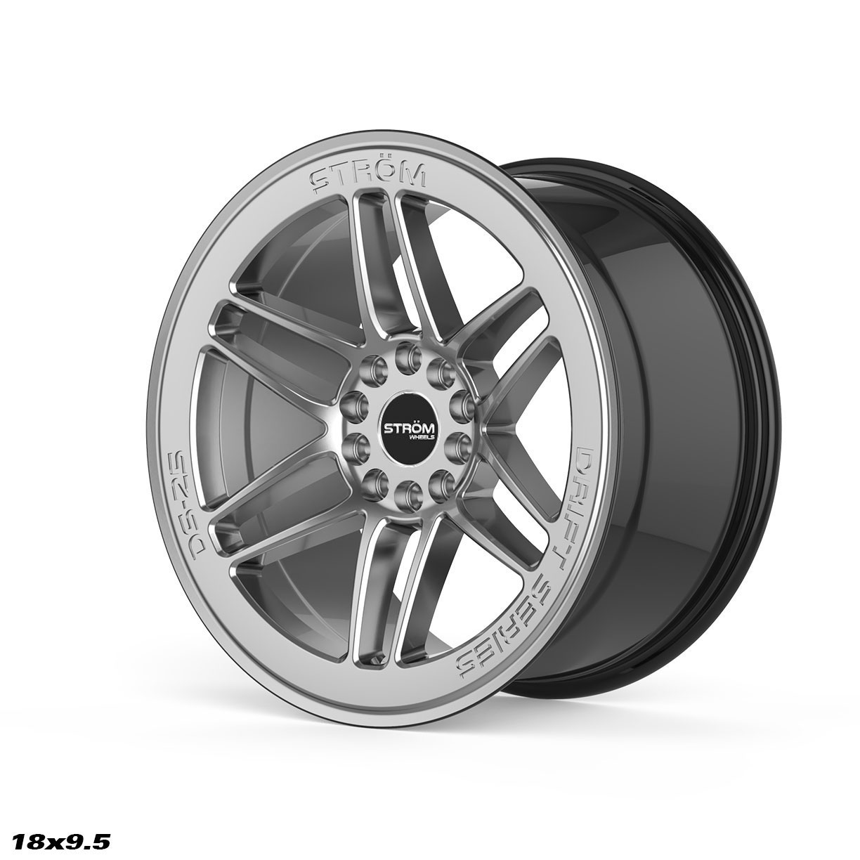 18" Ström DS-25 Hyper black 5x114,3 5x120 - -WHEELFIT-