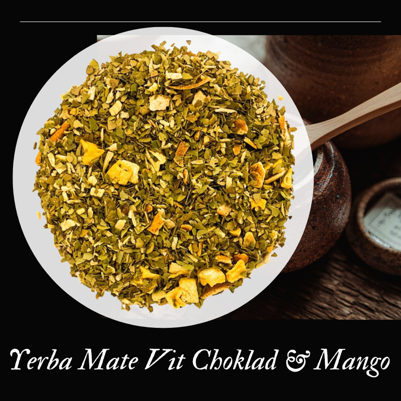 Te Yerba Mate Vit Choklad & Mango 100g | Baristahuset