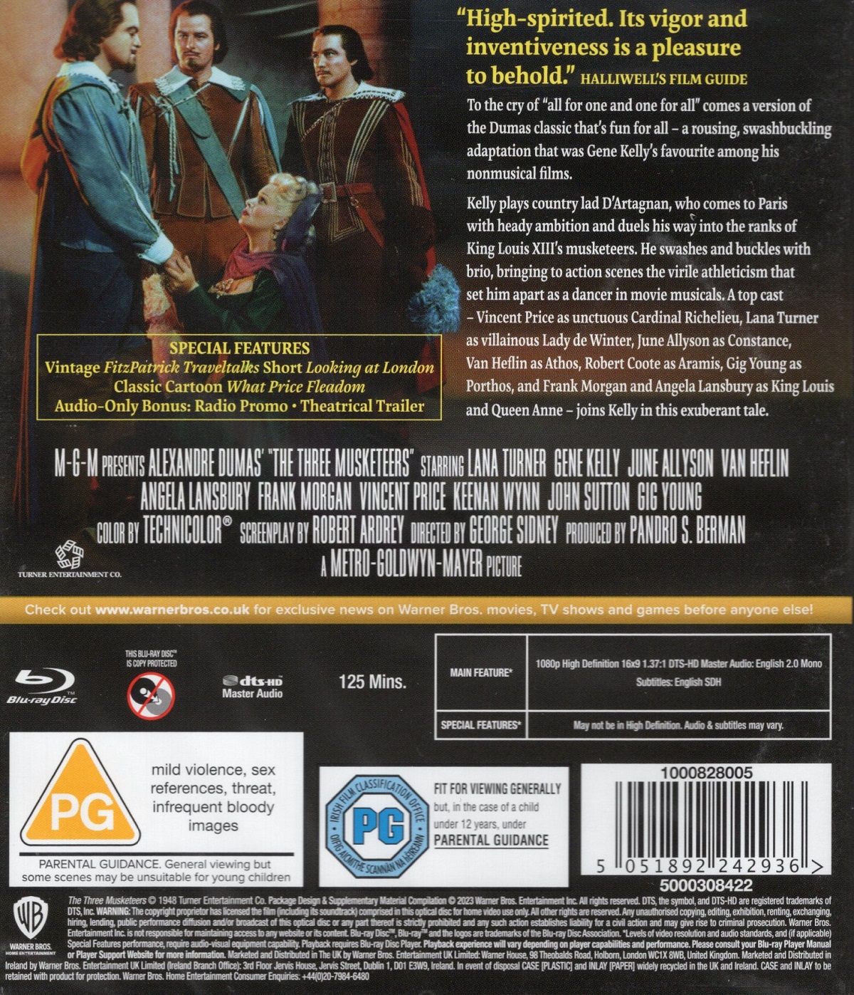 Three Musketeers (ej svensk text) (Blu-ray) - Kvarnvideo.se