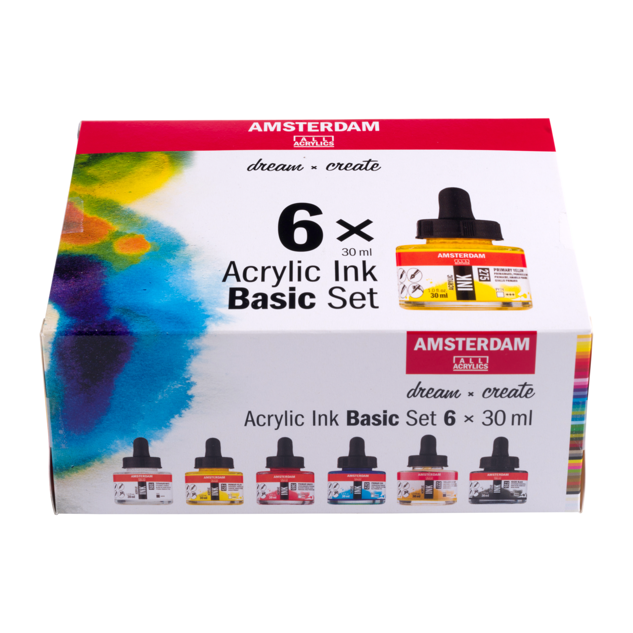 Amsterdam Acrylic Ink Basic Set 6x30ml - Metalimo i Malmö AB