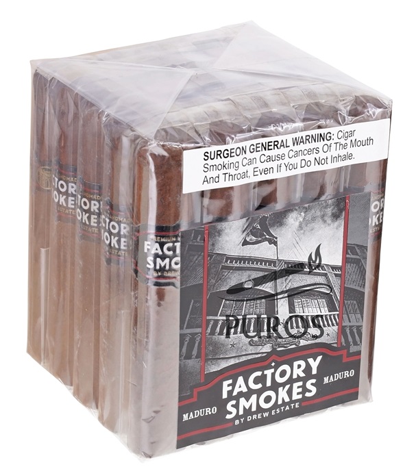 Drew Estate Factory Smokes Maduro Robusto 25-pack - www.puros.se