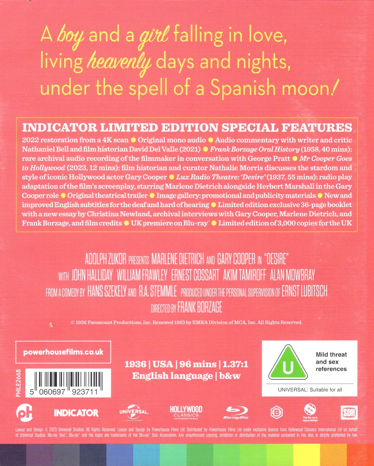 Desire (Limited Edition) (ej svensk text) (Blu-ray) - Kvarnvideo.se