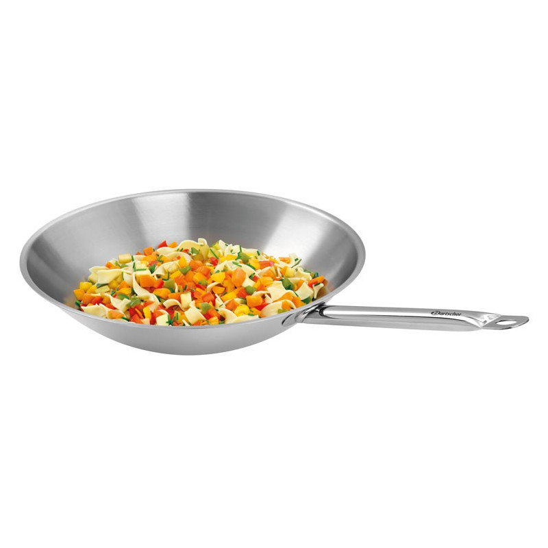 Wokpanna rostfritt stål Ø 38 cm - Restaurangmaskiner.net