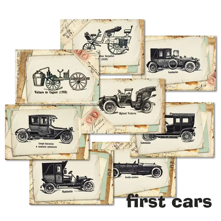 Scrapbooking bilder - First cars - Hemkänsla - inredning, färg & pyssel