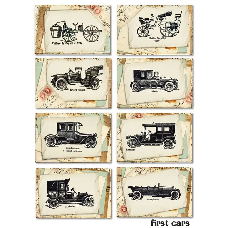 Scrapbooking bilder - First cars - Hemkänsla - inredning, färg & pyssel