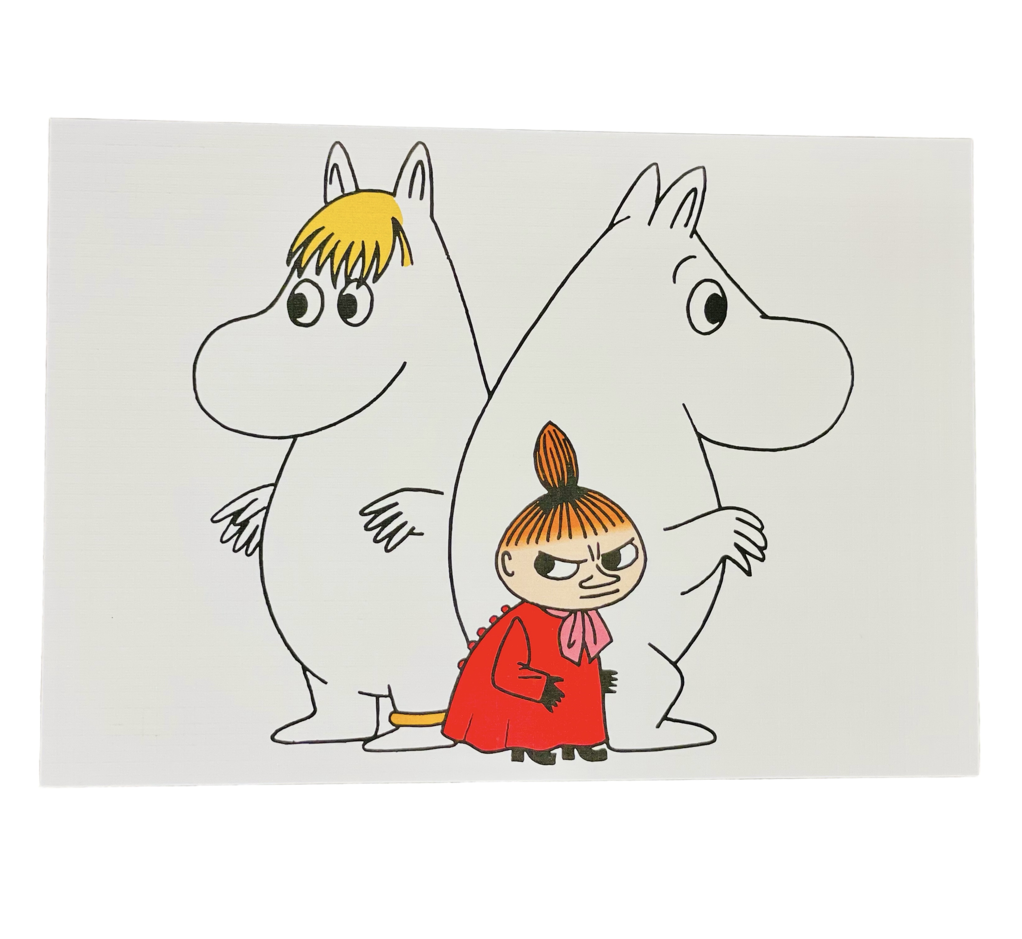 Mysbod.se - Muminkort - Snorkfröken, Mumintrollet & Lilla My