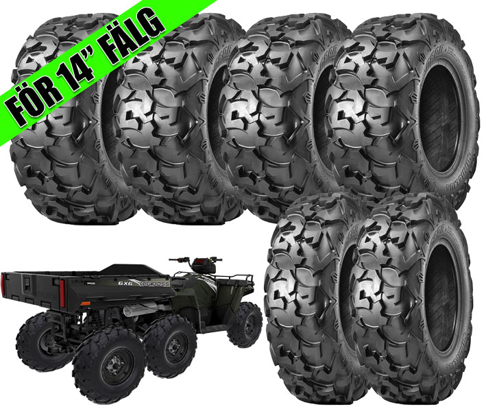 Däckpaket 6X6 Obor Cornelius 26" för 14" fälgar - Go Offroad