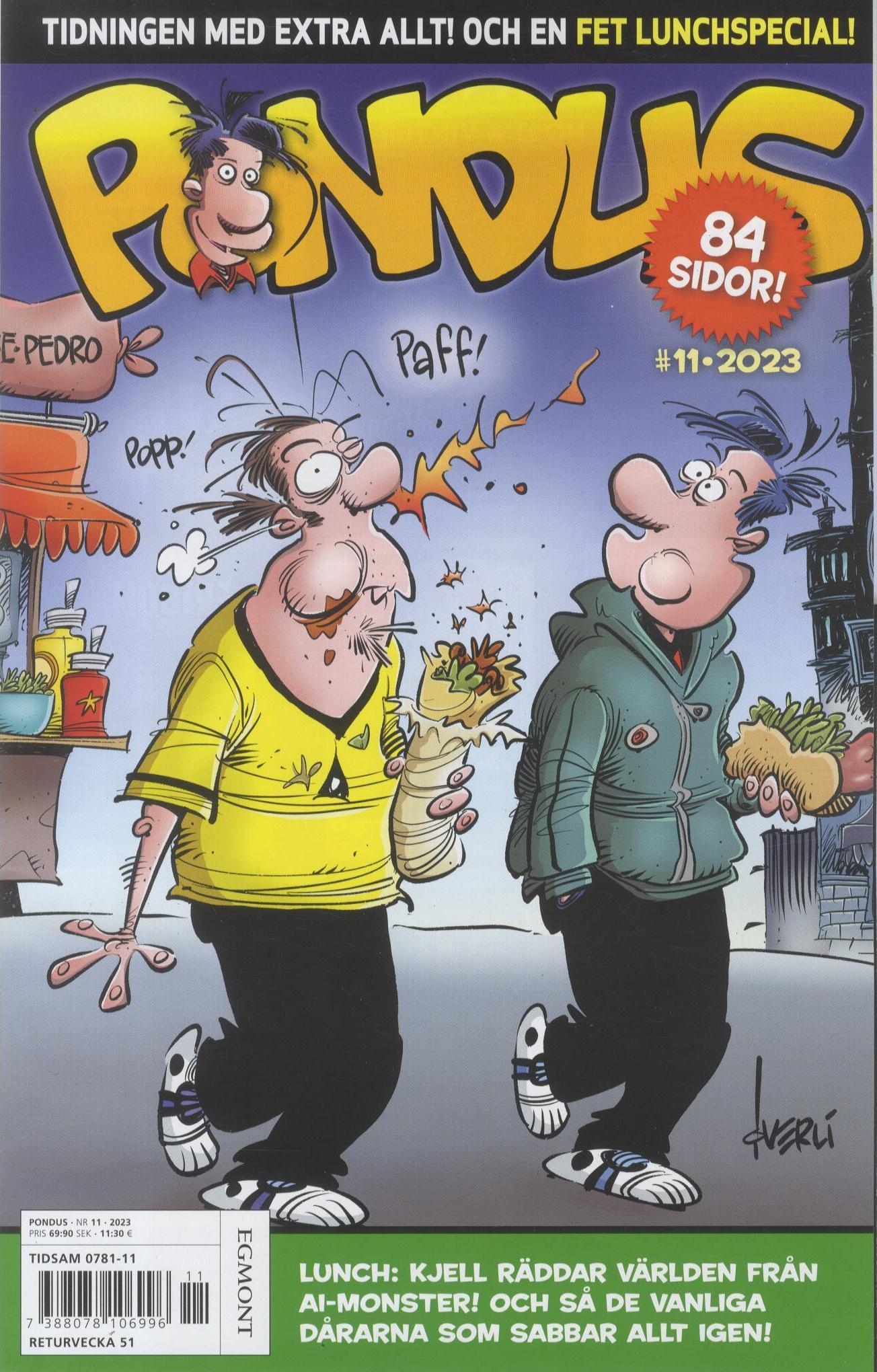 Pondus nr 11 2023, Tidningen med extra allt och en FET Lunchspecial! - Seriekällaren