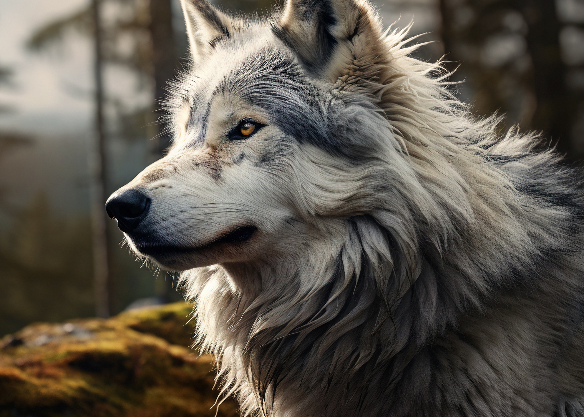 Lærredsprint - Wolf Watch - | Canvasbutik.dk