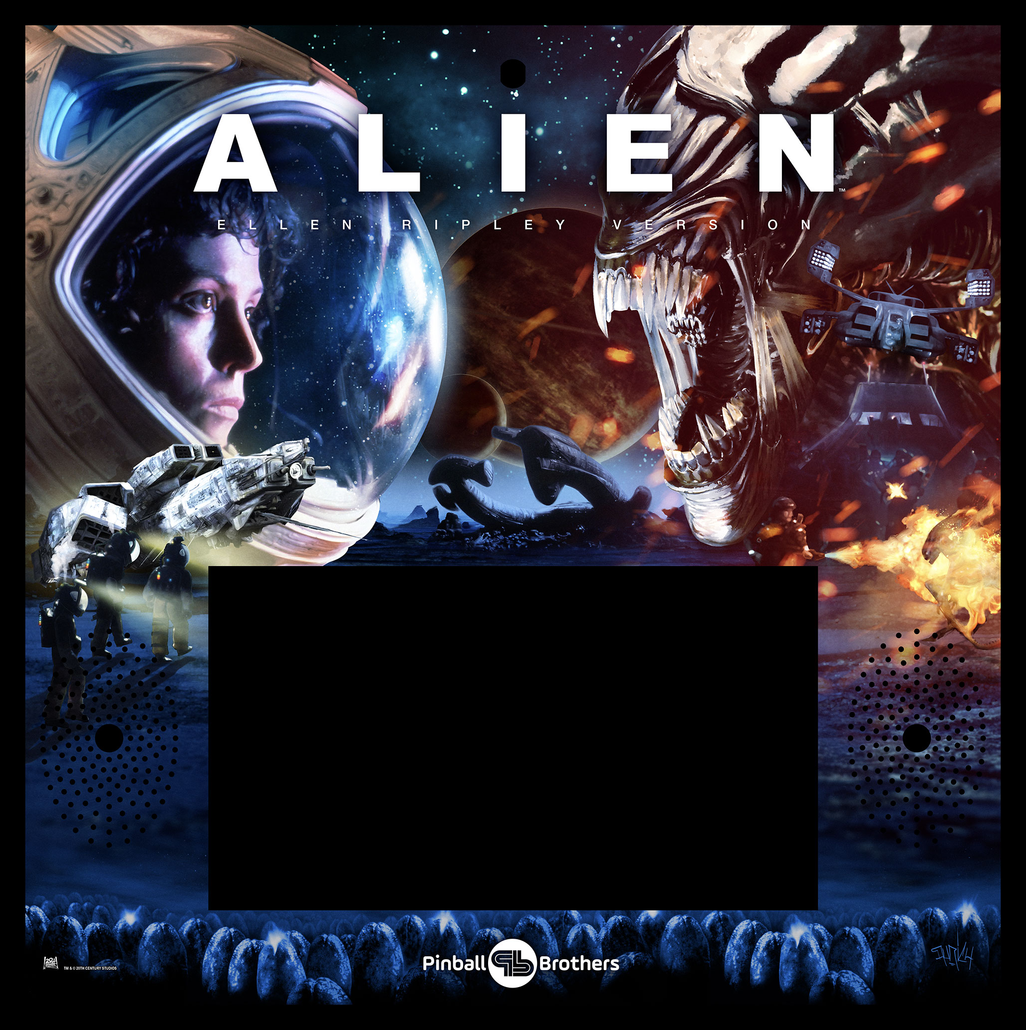 Alien Ellen Ripley - Translite Helmet - Pinball Brothers - Pinball Shop