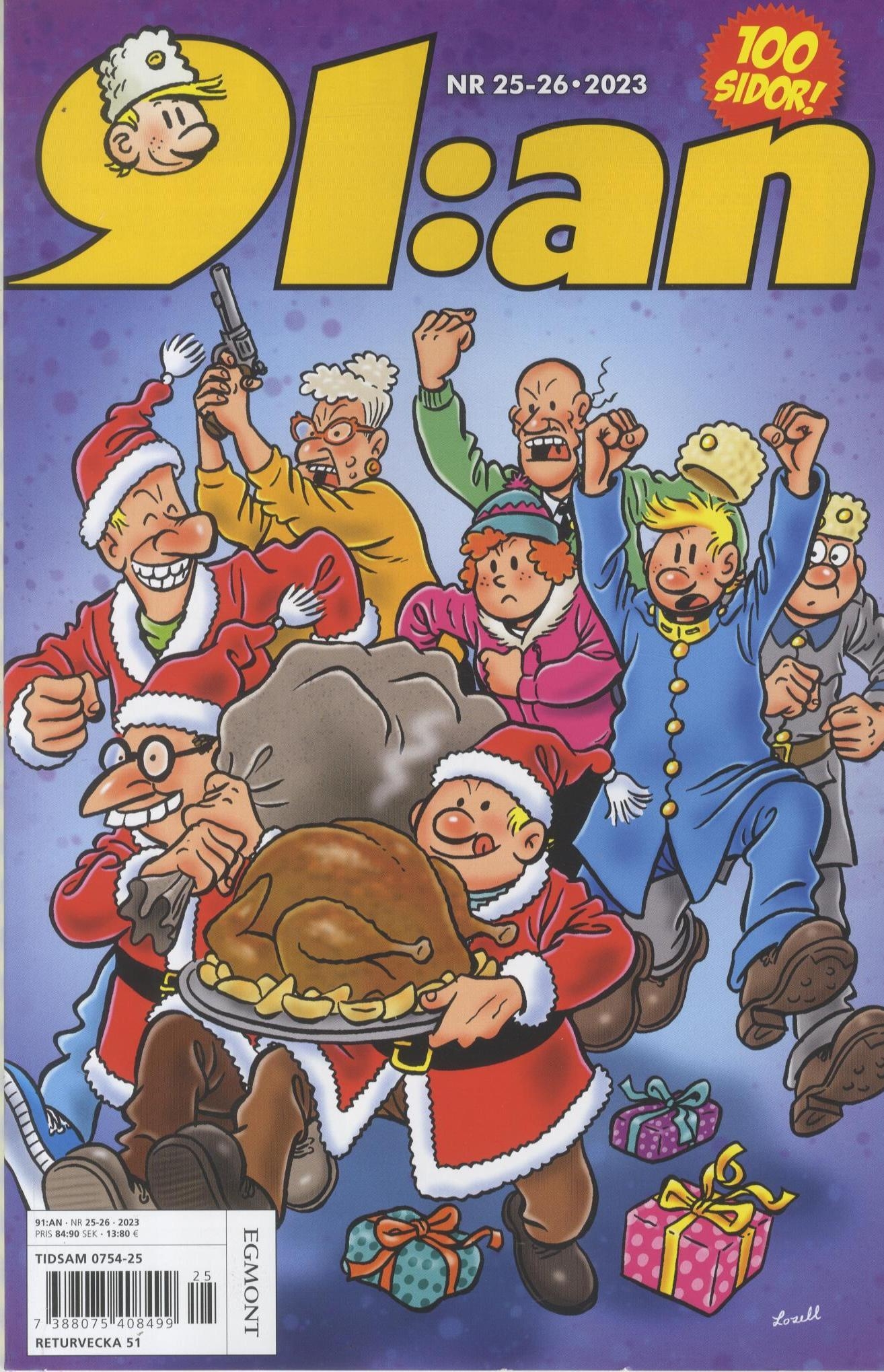 91:an 2023 nr 25/26, Kalkonjul, 100 sidor! - Seriekällaren